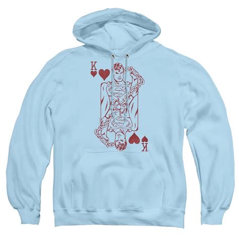 Dc Comics Super Card Adult Pull Over Hoodie