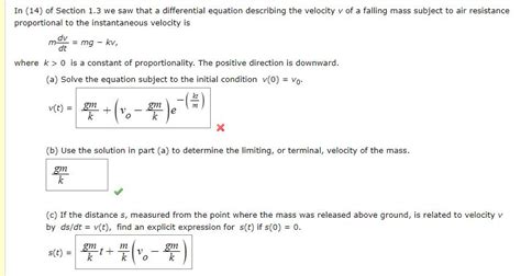 Solved In 14 Of Section 1 3 We Saw That A Differential