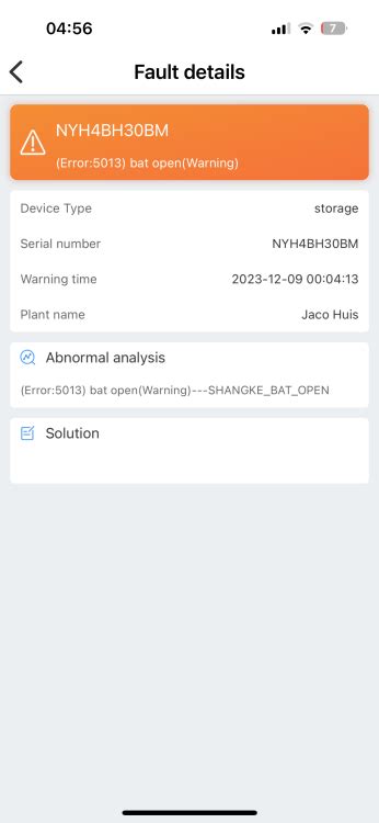 Growatt Error 5013 Bat Open Inverters Power Forum Renewable Energy Discussion