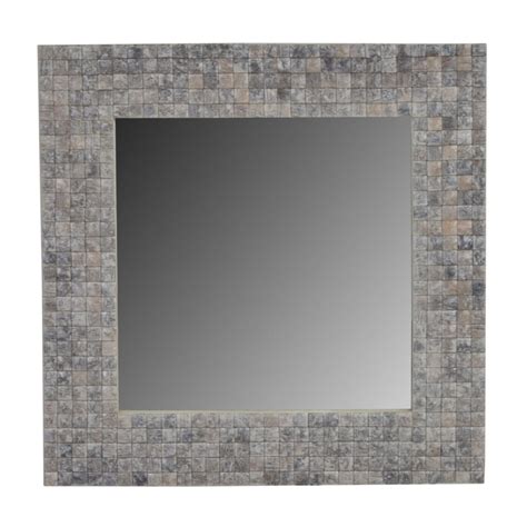 Blanche Rectangular Woven Seagrass Mirror White Wash Hilton Head Furniture