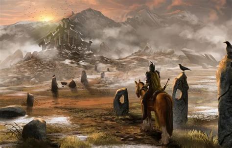 Wallpaper Rider Epic Environment Raven Temple For Mobile And Desktop