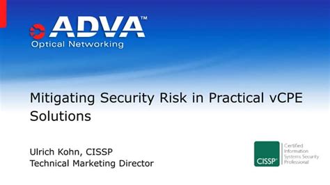 Mitigating Security Risk In Practical Vcpe Solutions Pptx