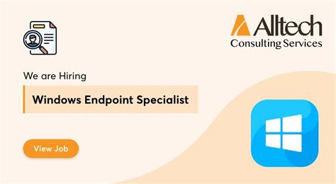 Alltech Consulting Services Inc On Linkedin Windows Endpoint Specialist
