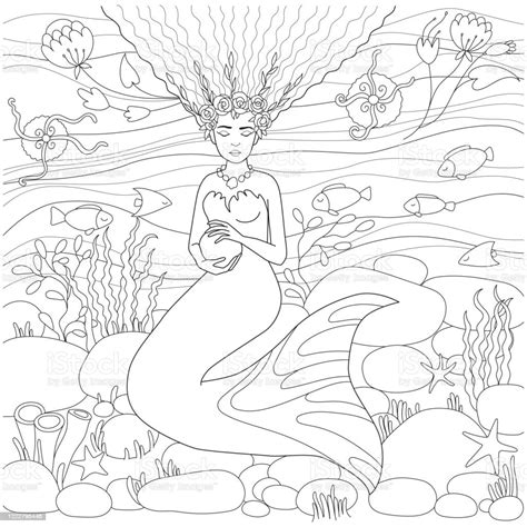 Detail Sketsa Gambar Putri Duyung Koleksi Nomer 53