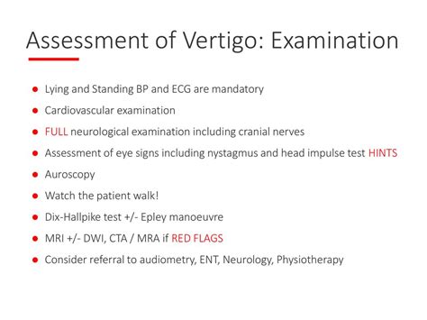 Dizziness Vertigo Tom Heaps Consultant Acute Physician Ppt Download
