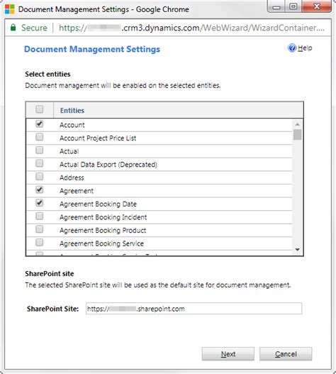 Manage Dynamics 365 Documents In Sharepoint Via Server Based Sharepoint