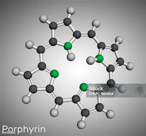 Porphine Or Porphyrin Member Of Porphyrins Molecule It Is Class Of