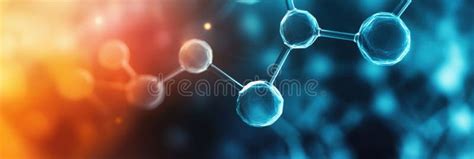 Abstract Representation Of Molecular Structures Demonstrating Chemical