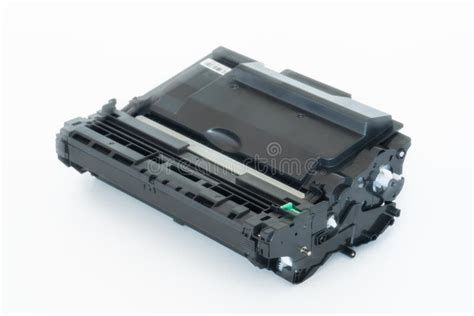Laser Printer Drum And Toner Cartridge On White Background Stock Image