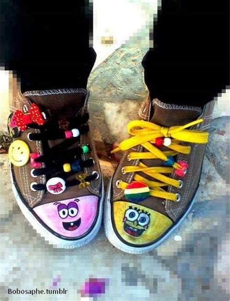 Shoes 114629 Spongebob Girl And Hello Kitty On