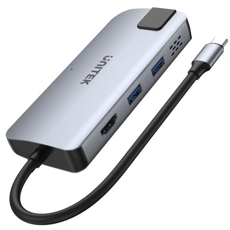 Hub Usb C Usb 3 1 X2 Hdmi 4k Rj45 Pd Unitek D1028a Akcesoriapc