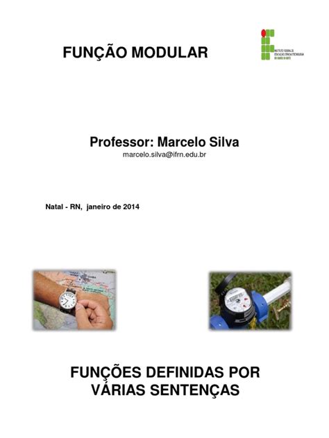 Slides Funcao Modular Completo Pdf Equações Função Matemática