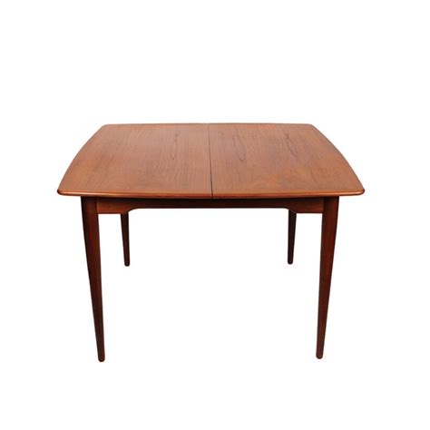 Square Extendable Dining Table In Teak 1960s 284435