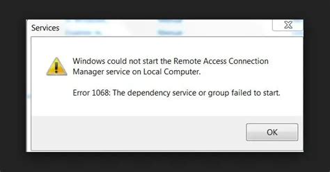 Learn Easy Fix For Error Code 1068 Techyv Com