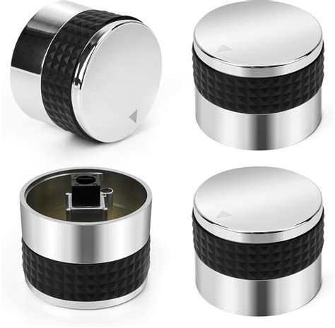 Only Fire 4pcs Gas Grill Control Knobs Chrome Plated Plastic Burner Knobs