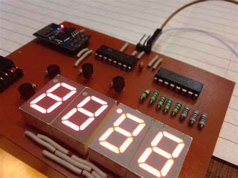 esp8266 desktop clock wifi synchronised 11 steps with pictures