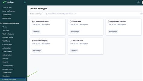 Status Backburner ⌛️ Custom Item Type Converting Space Types To Account Types Wrike Help