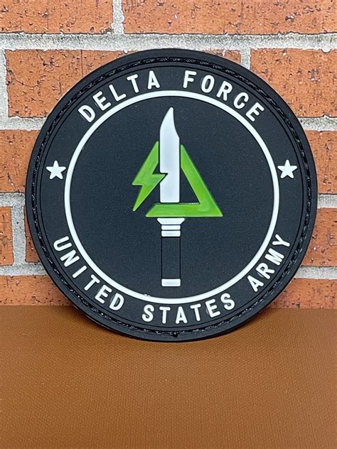 Pvc Tactical Patch Delta Force Patch Military Morale Gun Army Patch
