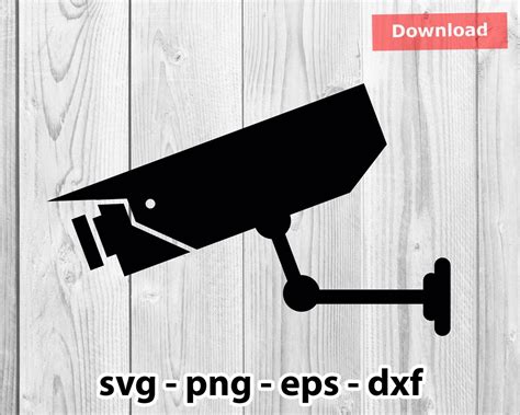 Cctv Camera Svg Png Dxf Eps Instant Download For Print Cut Plotter Etsy