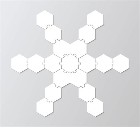 Premium Vector Hexagon Puzzle Infographics With 19 Pieces Business Presentation Infographic