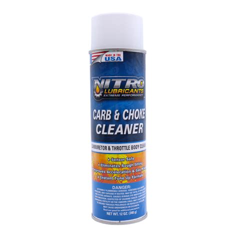 Nitro Lubricants Carb And Choke Cleaner 12oz Sensor‑safe Fast Cleaning
