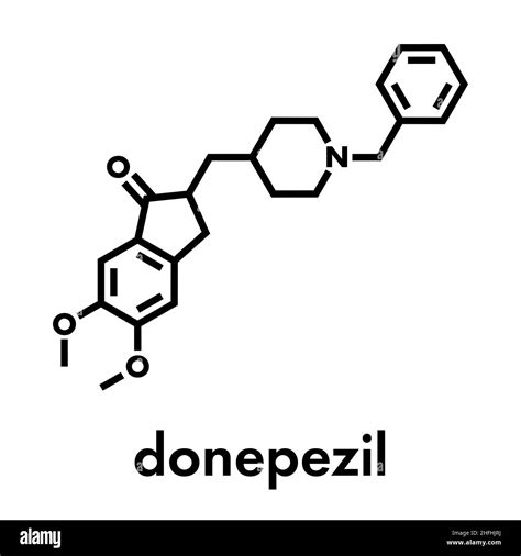 Donepezil Drug Molecule Stock Vector Images Alamy