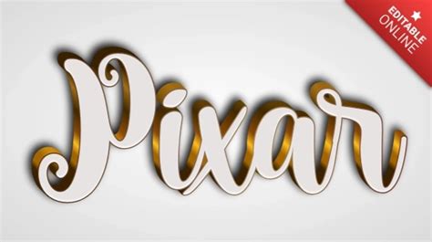 Pixar Text Effect Generator
