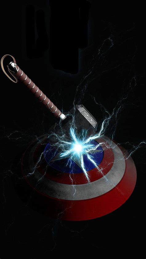 Thor Hammer Logo Wallpaper