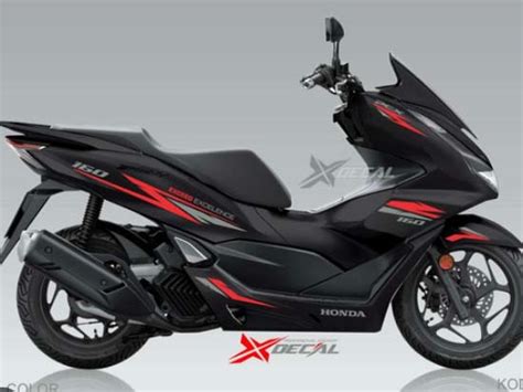 Tem Xe Pcx đen đỏ 029 Decal Xế Iu