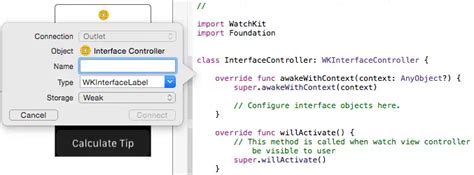 an example interactive watchkit app using actions and outlets techotopia