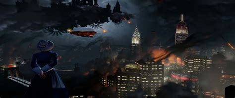 Download Elderly Elizabeth Destroys Columbia 3440x1440p Bioshock