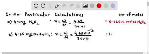 ⏩solved Calculate The Number Of Moles Of Each Compound In The… Numerade