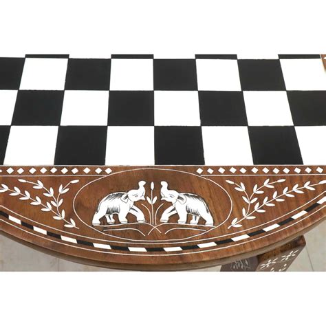 24 Luxury Round Chess Board Table 25 Height 51mm Squares