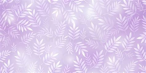 Pastel Purple Leaf Background Pattern Floral Design Illustration