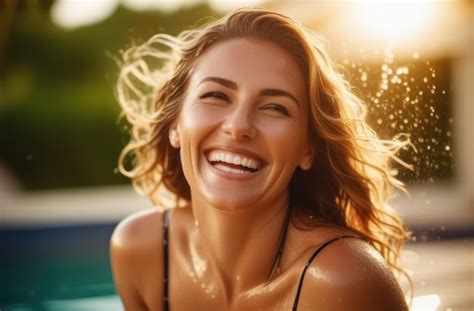 Premium Photo Sexy Caucasian Woman Having Fun Enjoying Vacation In Bikini Summertime Leisure