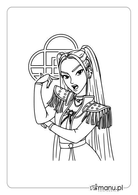 Sussie Soda Pop Zabawna Kolorowanka Pdf Z Ptaszkiem Huntrix