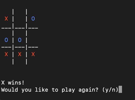 Github Villarrealized Tic Tac Toe Cli A Tic Tac Toe Game Written In Rust For A Cli
