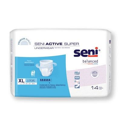 Seni Active Super Incontinence Underwear Moderate Absorbency Unisex