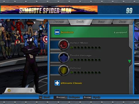 Symbiote Spider-Man (Marvel Comics) Mod for Marvel: Ultimate Alliance | MUA Mods