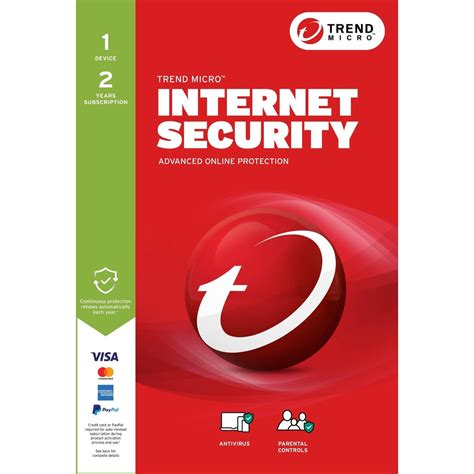 Trend Micro Internet Security Add On Subscription 1 Device 2 Year Licence Card Pc Mac
