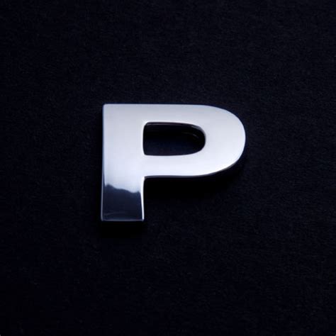 Chrome Letter P Cm Chrome Letter And Sign