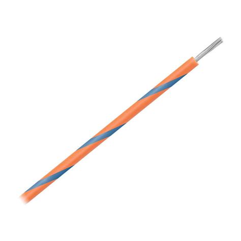 Pacer 16 Awg Gauge Striped Marine Wire 500 Spool Orange Wblue