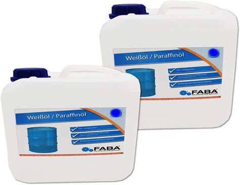 Weißöl Paraffinöl 2 X 5 Liter Amazonde Drogerie And Körperpflege
