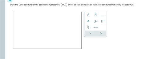 Solved Draw The Lewis Structure For The Polyatomic