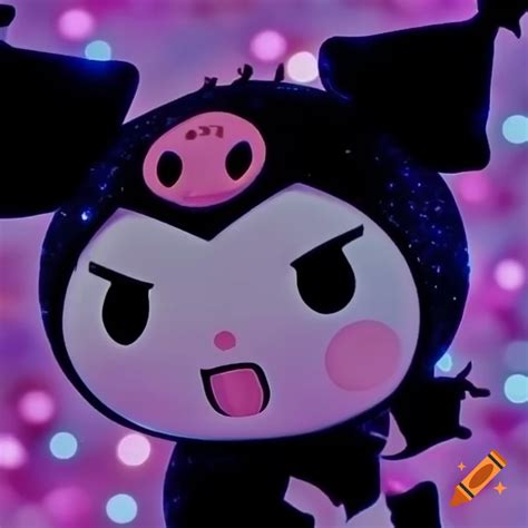 Kuromi And My Melody With Glitter Effects On Craiyon