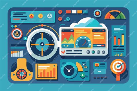 A Colorful Dashboard Design Features Various Data Analytics Tools Graphs And Indicators For