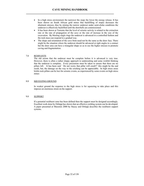 Laubsher Cave Mining Handbook De Beers Version Pdf