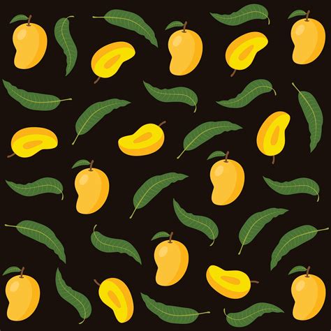 Download Ai Generated Mango Pattern Royalty Free Vector Graphic