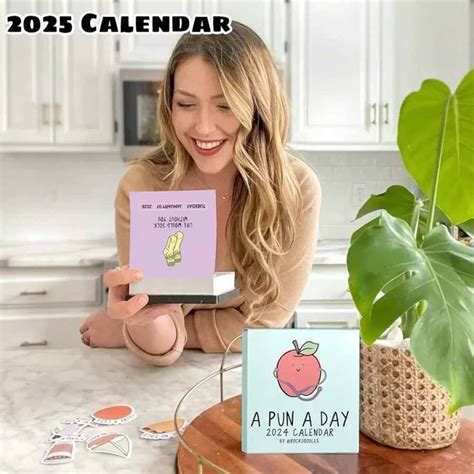2025 A Pun A Day Desktop Calendar Funny Calendar 2025 With Daily Jokes