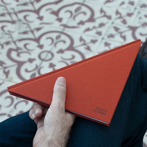 Triangle Notebook Dark Amber The Triangle Notebook Touch Of Modern